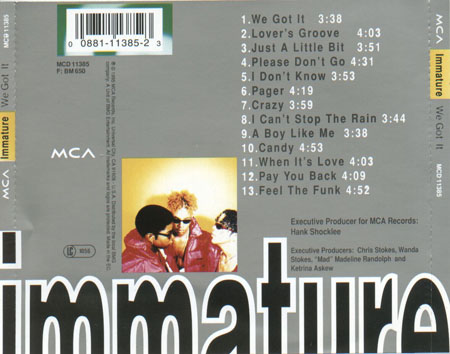 SoulFunkJazz's Blog: Immature - We Got It Cd (1995)