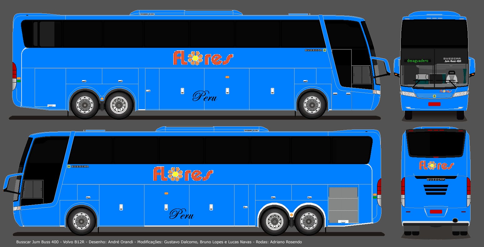 omnibus peruanos de francisco emiliano: proyecto flores hnos