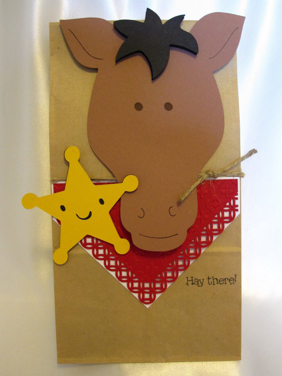 Papercrafts by SaintsRule!: Western Theme Treat Bag