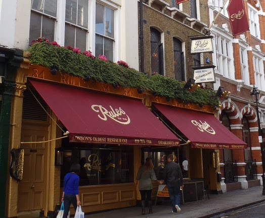 Tired of London, Tired of Life: Visit Rules, London's Oldest Restaurant