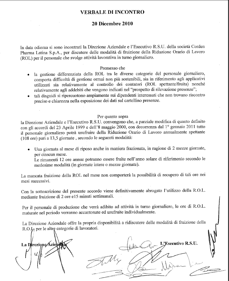 Lavoro e Sicurezza: Riduzione Orario di Lavoro (ROL) per i dipendenti ...