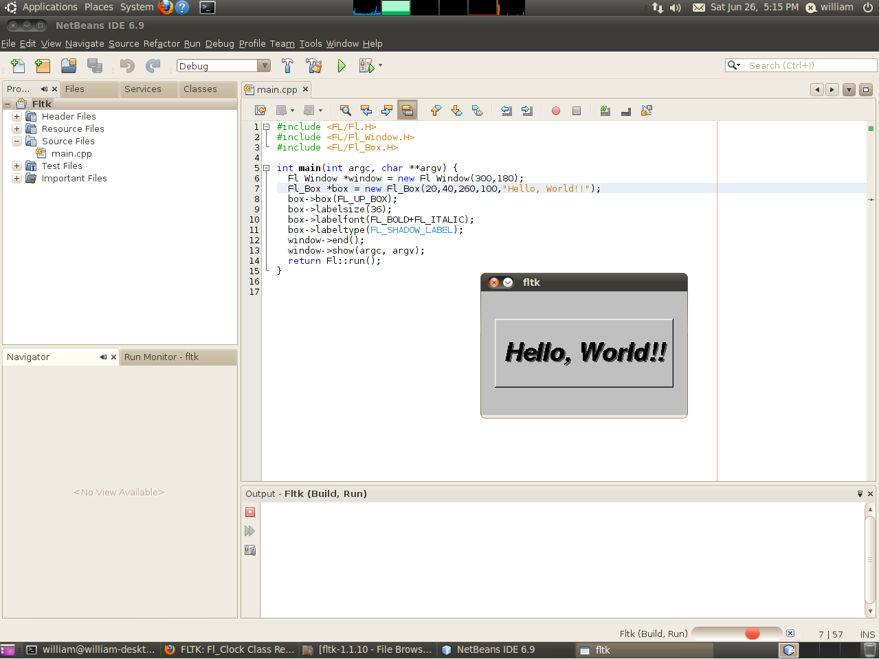 All About Programming How To Setup Fltk On Ubuntu Using The Netbeans Ide