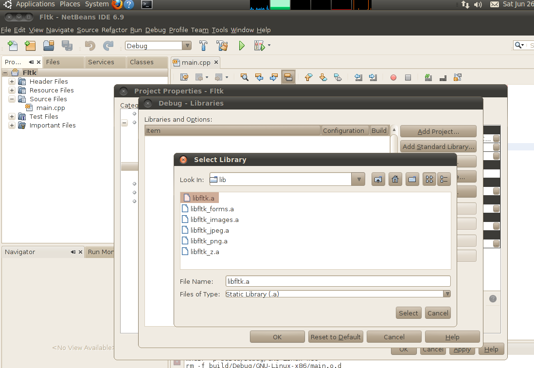 All About Programming How To Setup Fltk On Ubuntu Using The Netbeans Ide