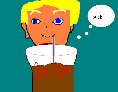 not too funny: don't snort coke. it hurts.