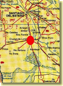 Sachita del monte: ubicacion en el mapa: Loreto
