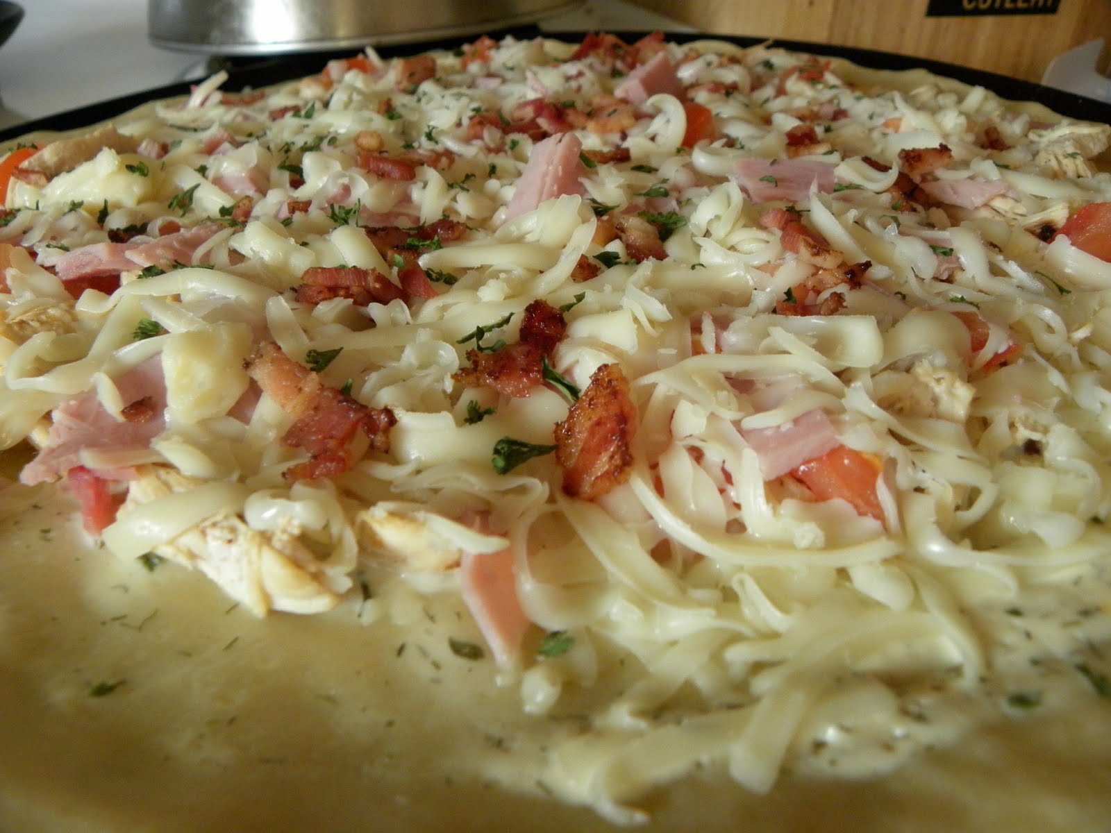 Cookin' with Super Pickle: Chicken Clubhouse Pizza