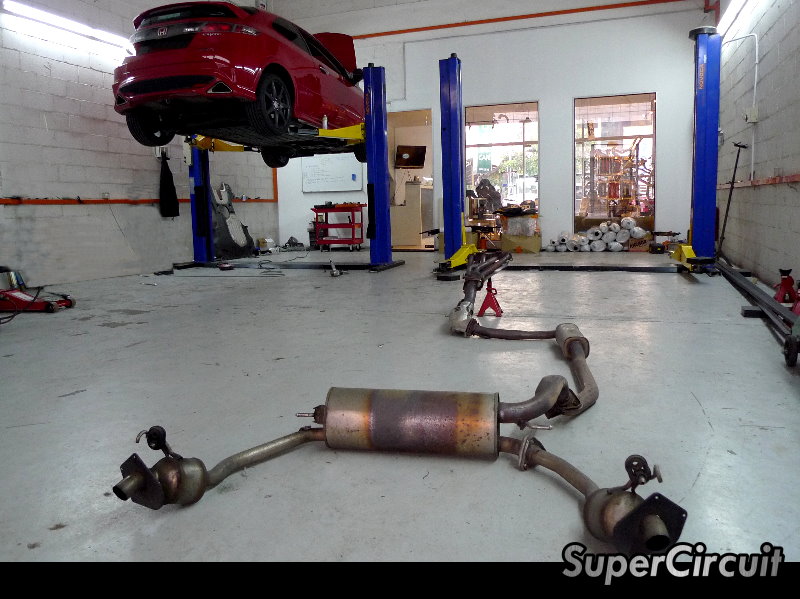 SUPERCIRCUIT Exhaust Pro Shop: Honda Civic FN2 Type-R Full Exhaust ...