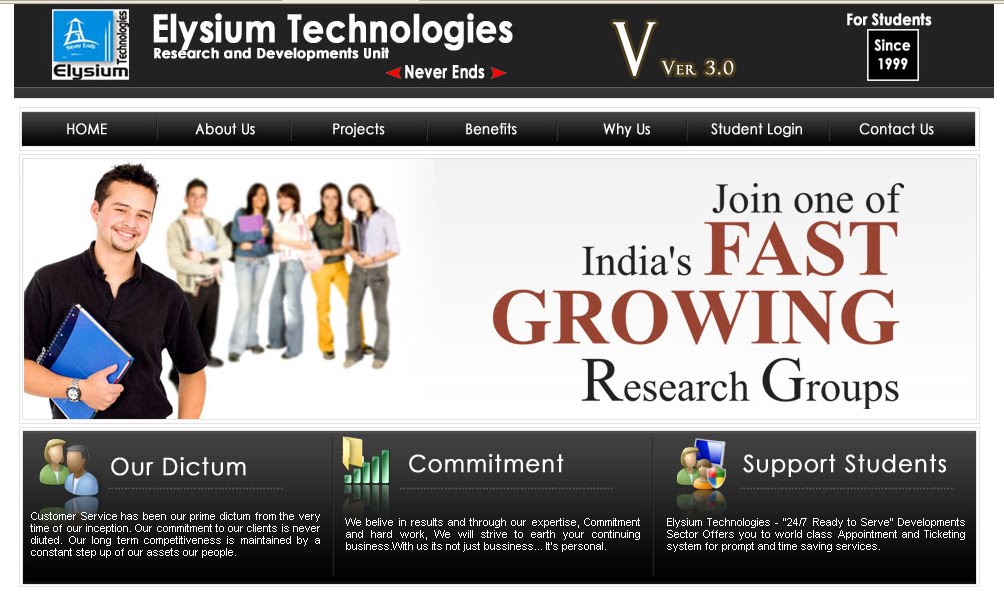 Elysium Technologies Private Limited :: Final Year Projects
