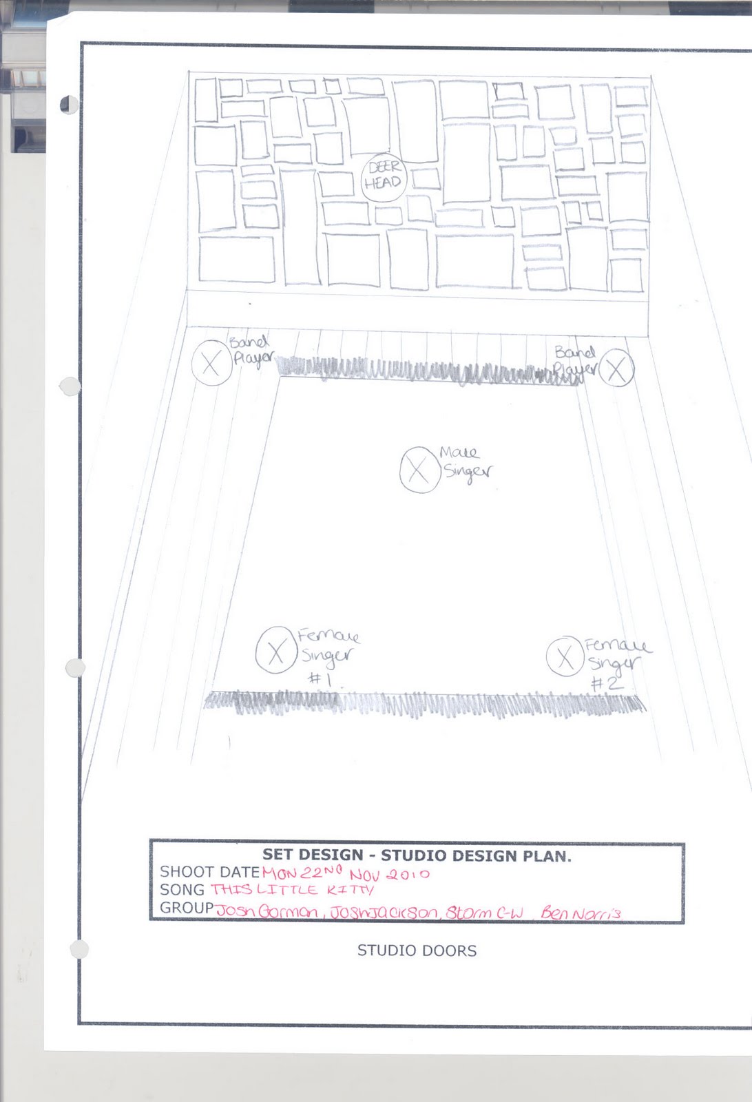 Joshua Gorman 2009-2011 Foundation & Advanced Productions: Set Design Plan