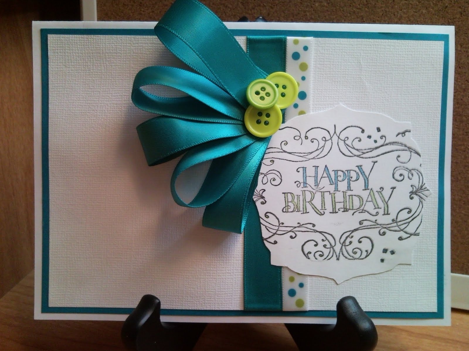 The Crafty Housewife: Happy Birthday Card