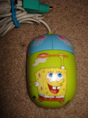 SpongeBob Is EveryWhere: SpongeBob is on a computer mouse