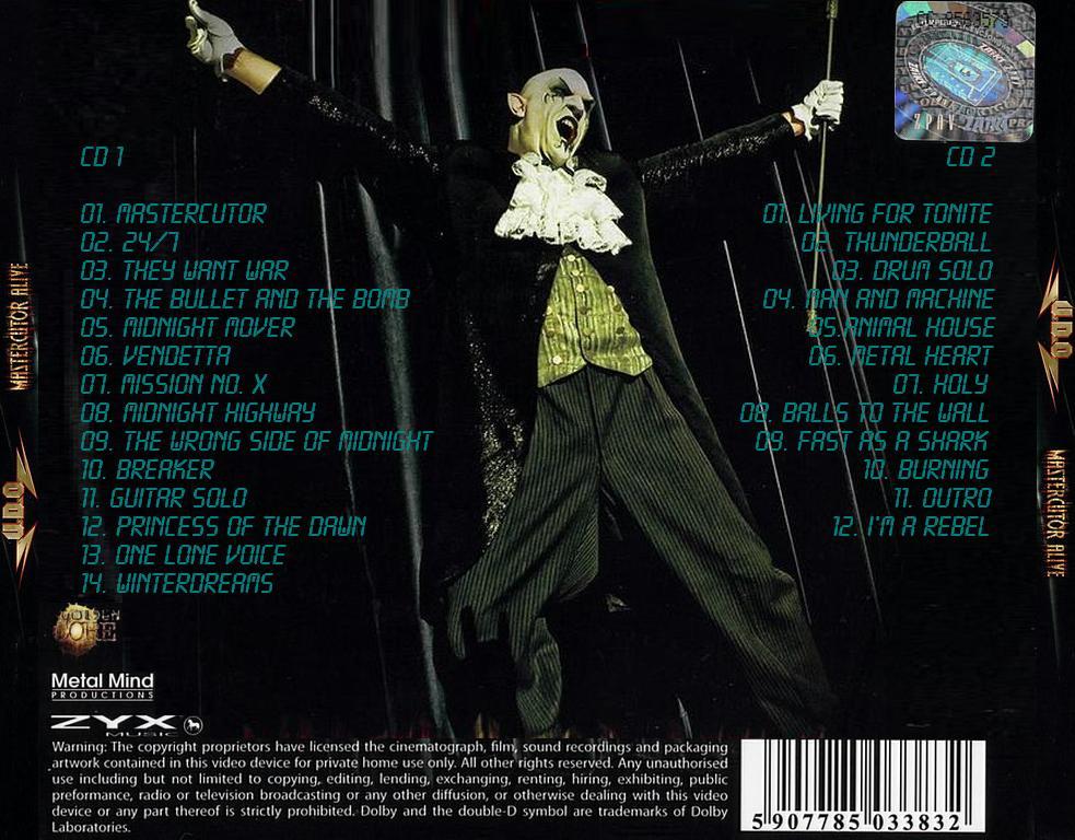 Ruben Metal: U.D.O. - Mastercutor Alive