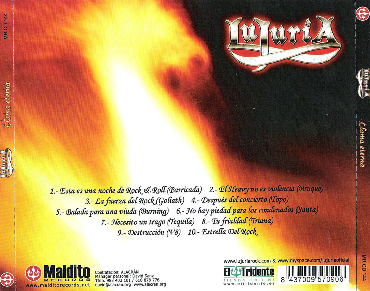 Ruben Metal: Lujuria - Llama Eterna 2010