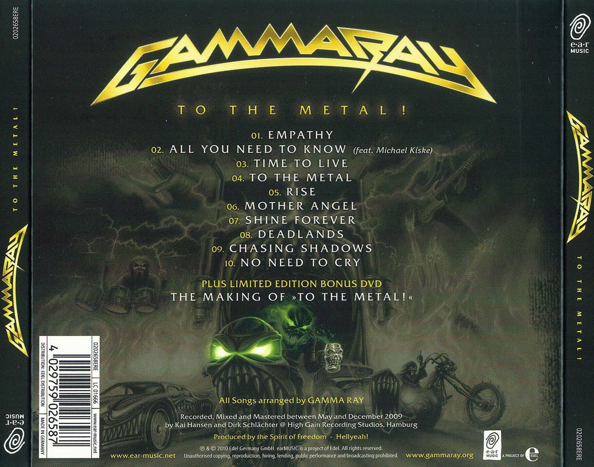Ruben Metal: Gamma Ray - To The Metal 2010