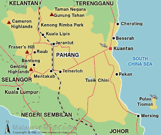 Pahang Destination: Pahang Map & History