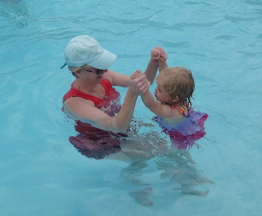 Little Hittle: At the Pool with Family and Floaties