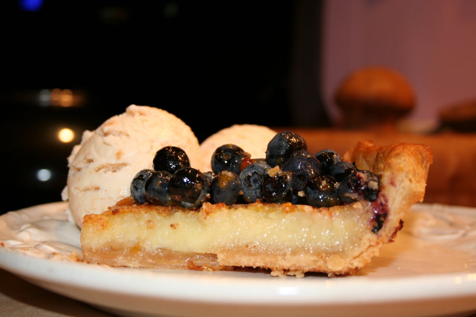 Sweet Melissa Sundays ~ Lemon Blueberry Buttermilk Pie
