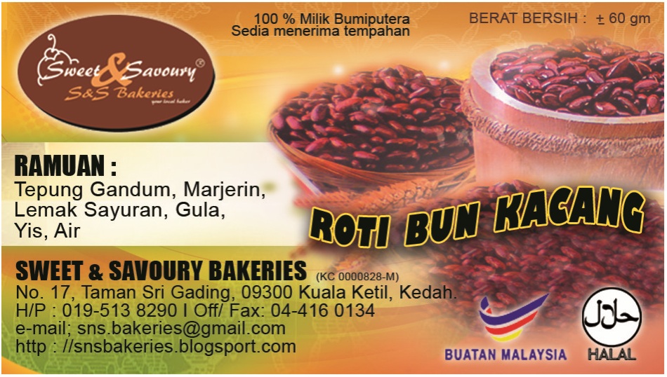 SWEET & SAVOURY BAKERIES: New Packaging Label Untuk Bun Kaya, Bun ...