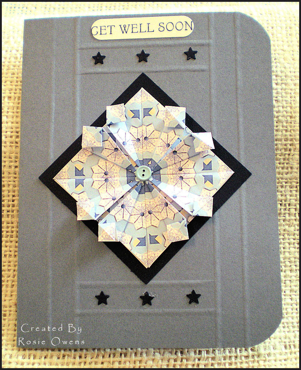 RubberStampRosie's Card Factory: GET WELL CARD WITH TEA BAG FOLD