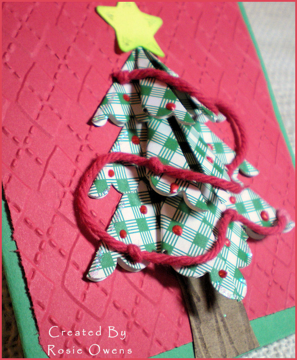 RubberStampRosie's Card Factory: TEA BAG FOLD CHRISTMAS TREE CARD