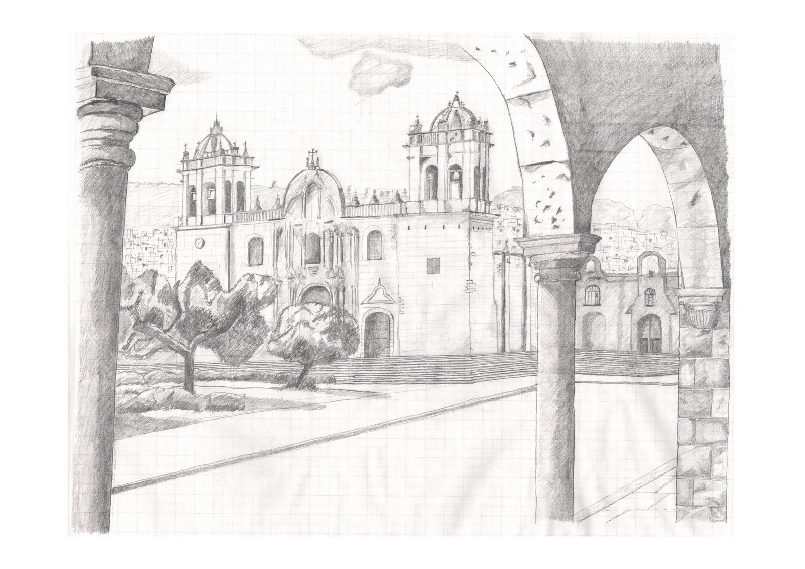 21st century settlement: City centre square. Cusco, Peru