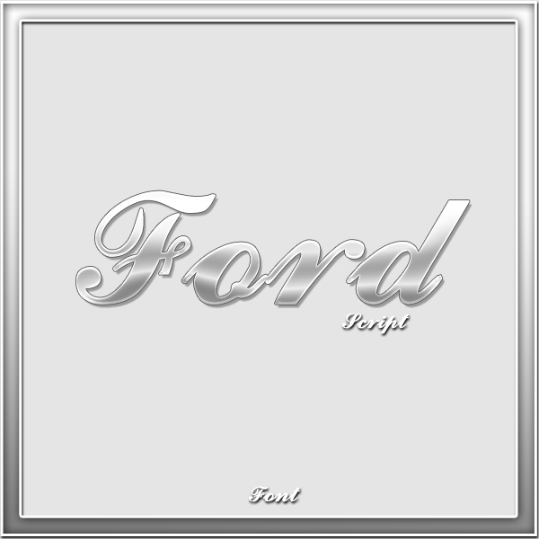 Efeito Photoshop: Ford Script