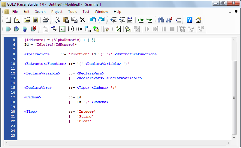 Tutoriales de Compiladores: Implementacion de Gold Parser y Delphi