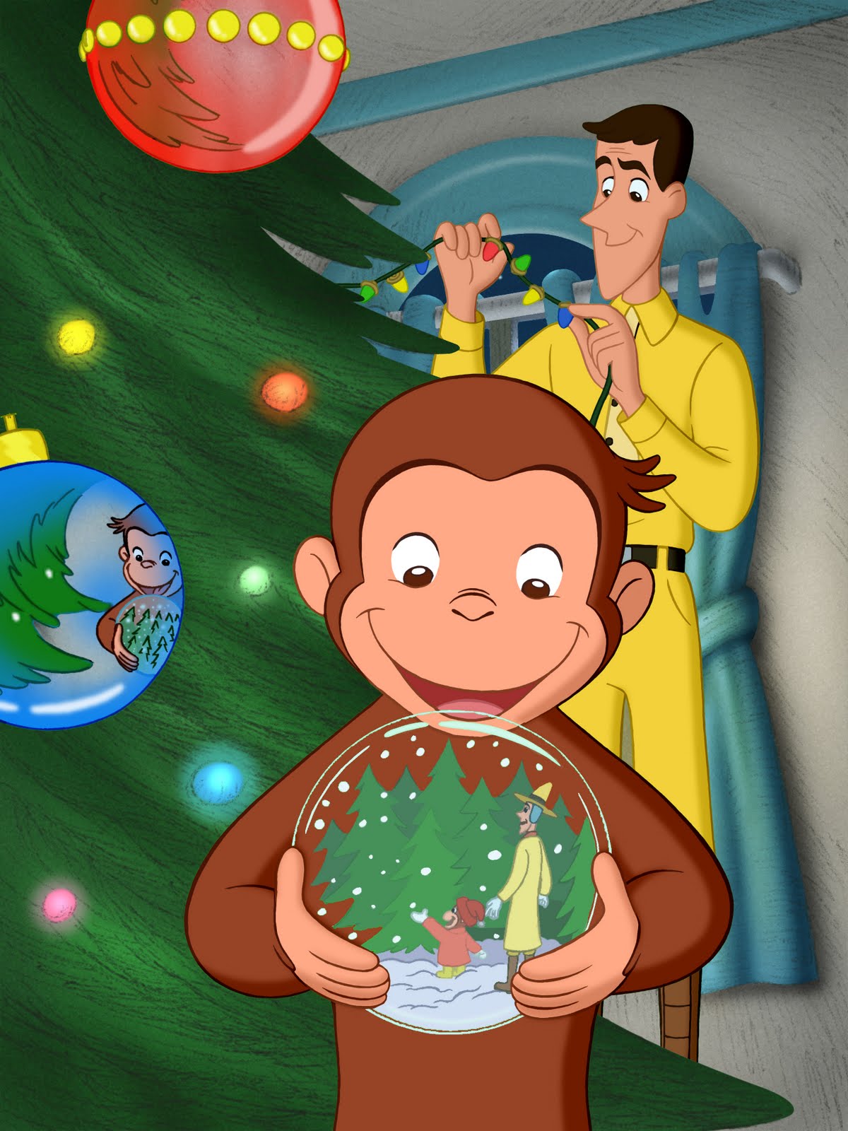 Thanks, Mail Carrier | Curious George {A Very Monkey Christmas Review ...