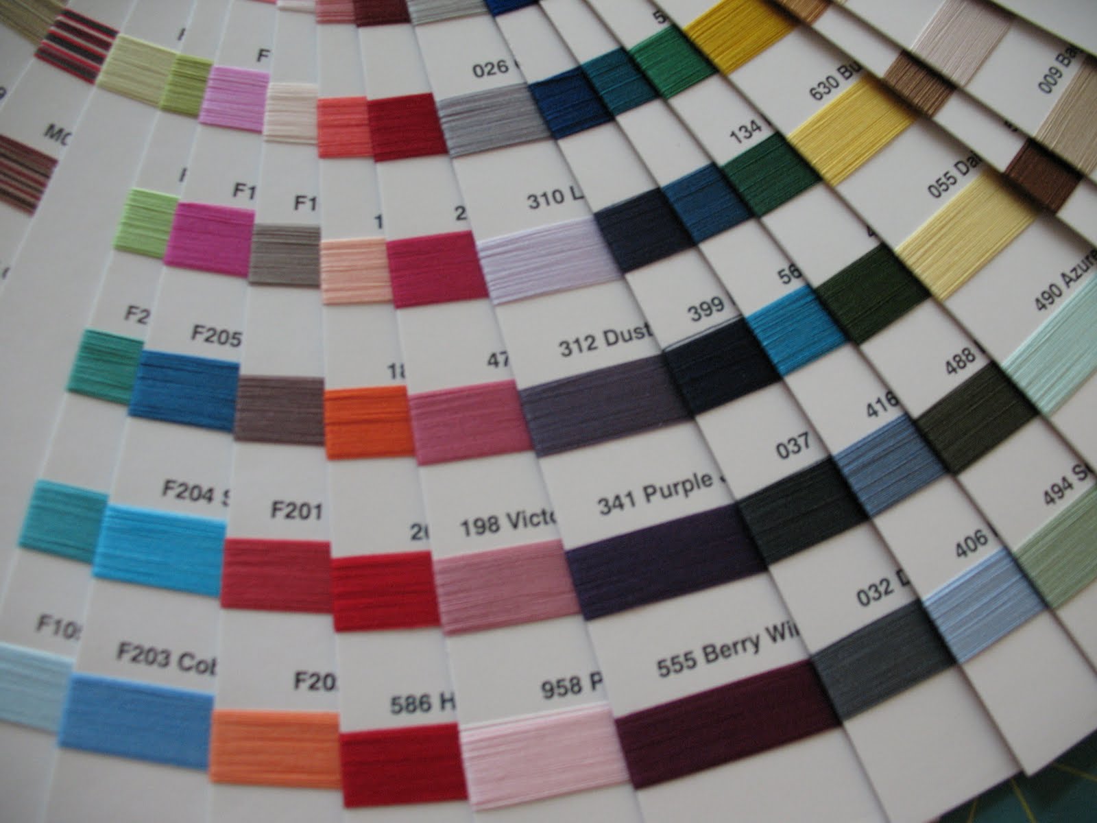 ~ Zany Quilter ~: Signature Quilting Thread Fan Deck....