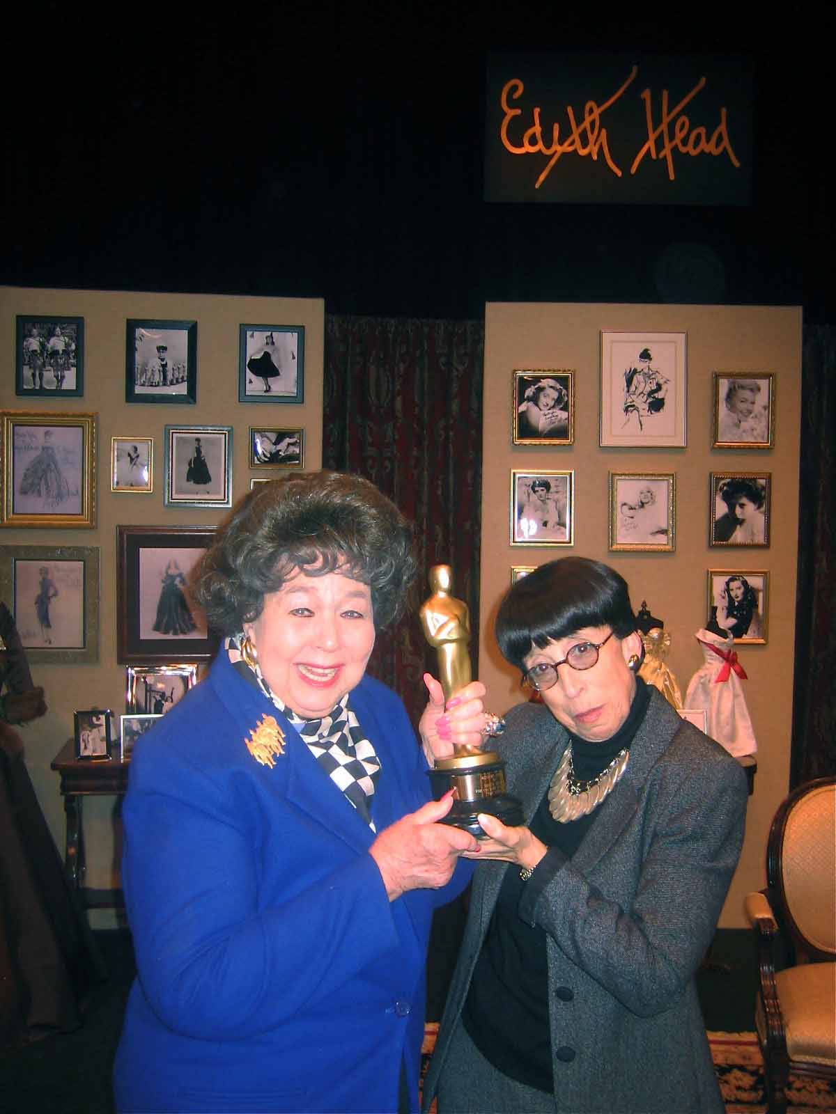 JOSEPHINE WITHERS VISITS EDITH HEAD SHOW
