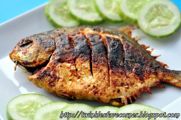 Twinklestar's Favourite Corner: Grilled Pomfret