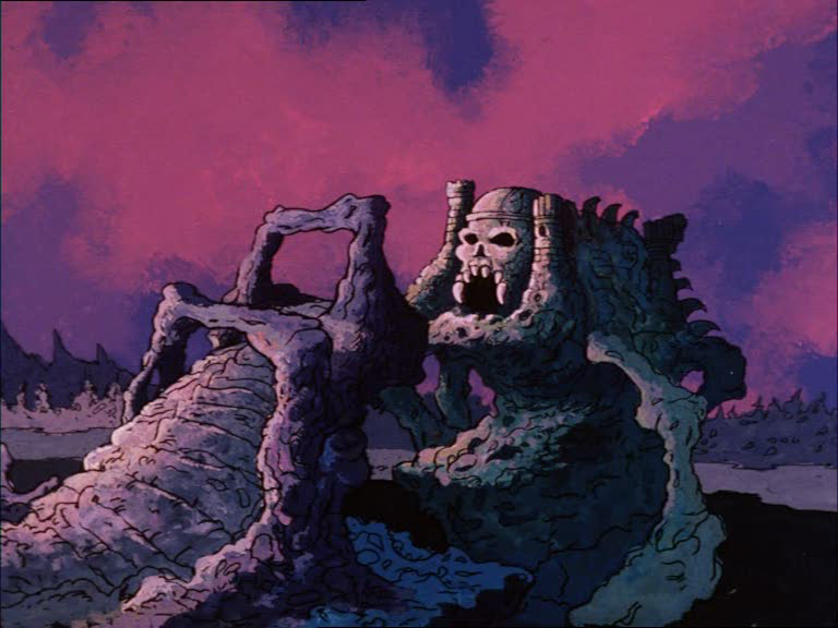 Eternian Backgrounds: Castle Grayskull - Exterior Wide Shot