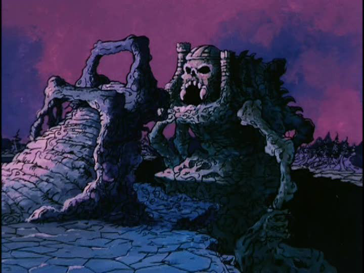 Eternian Backgrounds: Castle Grayskull - Exterior Wide Shot