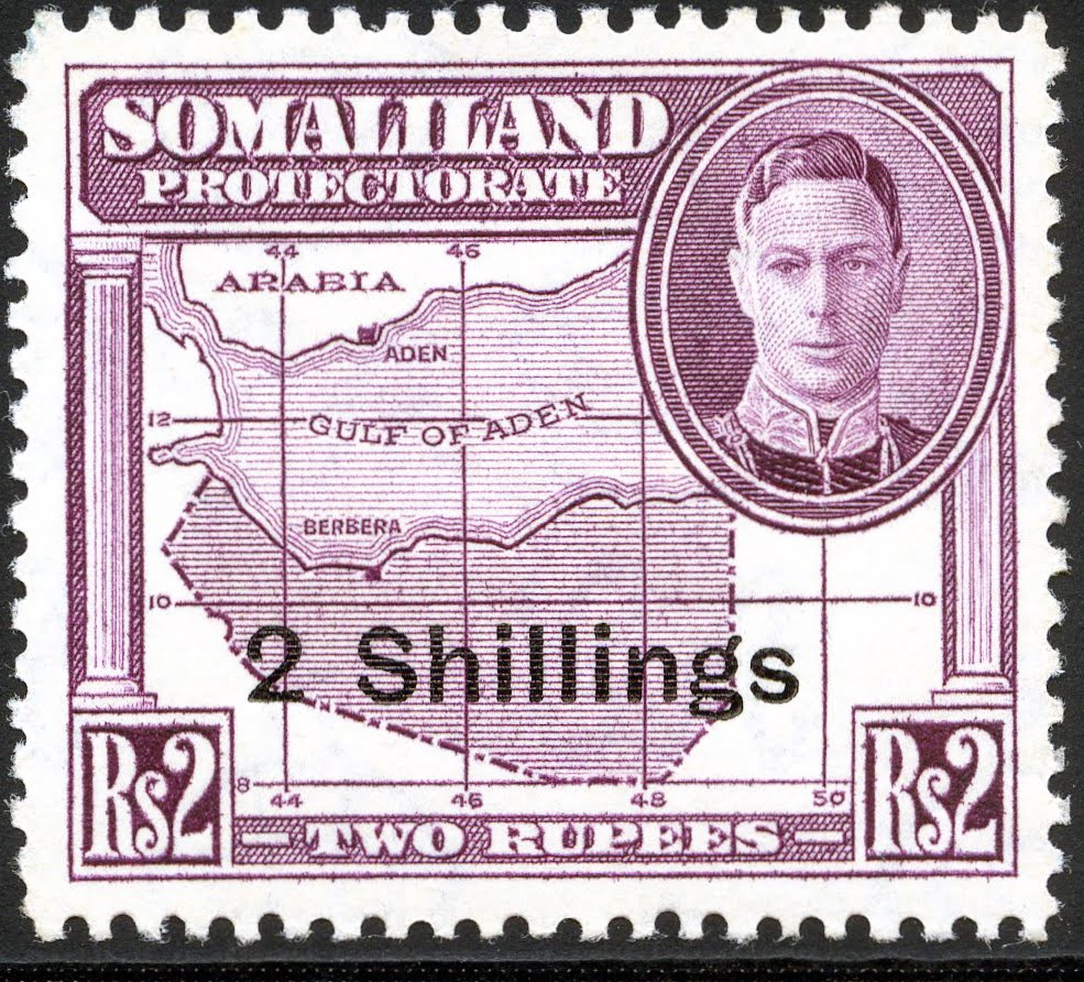 King George VI Postage Stamps: Somaliland Protectorate 1951 (1 April)