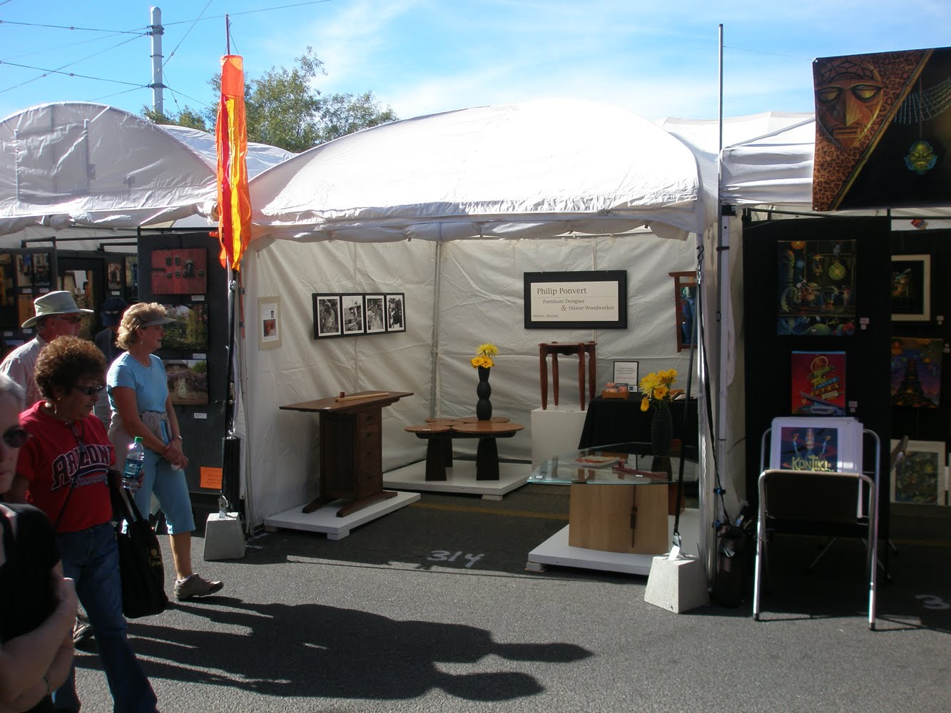 Phil Ponvert Designs: Street fair booth