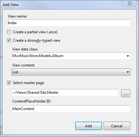 MVC Music Store - Tutorial