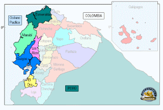 Mapas de Ecuador: Mapa de la región Costa