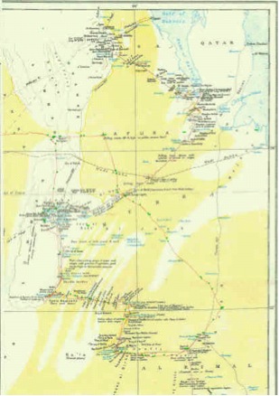 The Empty Quarter - in Philby's camel prints