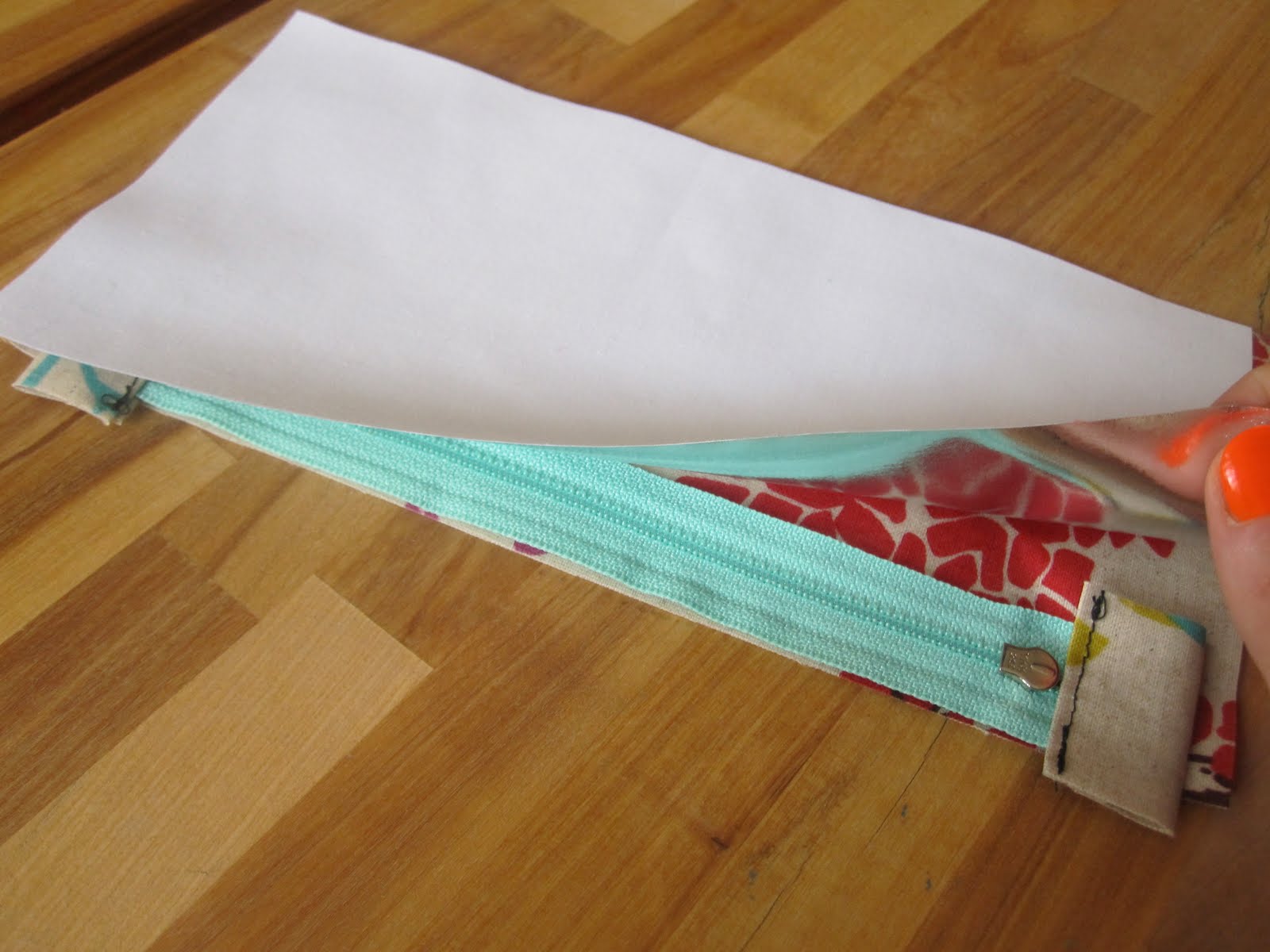 Ruby in Blue: Lined oilcloth purse tutorial