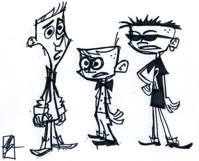 Collideascope Animation Studios: Johnny Test Rough Design Sketches By ...