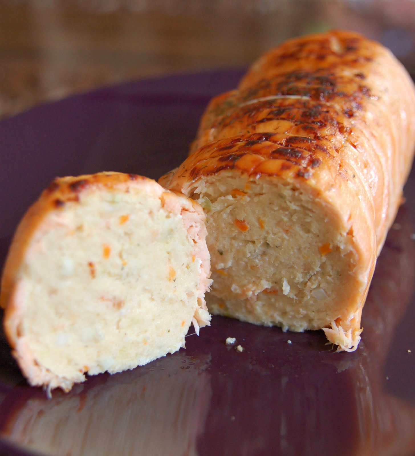 Croque en bouche !: Rôti de saumon aux noix de Saint Jacques