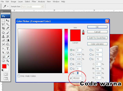 Mengambil Sample Warna dan Kode Warna - jadag-jodog