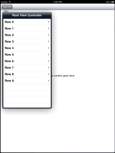 Cocoaの日々: [iOS] UISplitViewController - おぼえ書き
