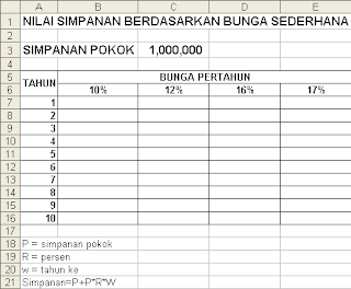 MGMP TIK SMA KABUPATEN MALANG: MS Excel => Menghitung Bunga dengan Nama ...