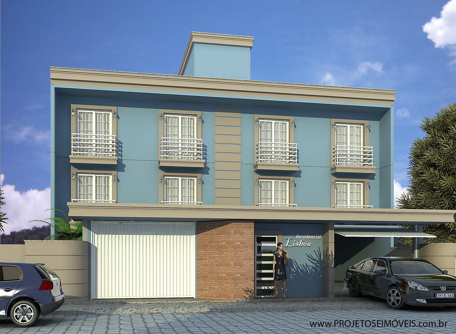 sempre uma boa idéia: fachada - predio residencial