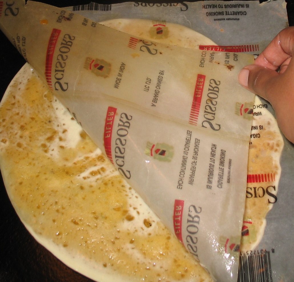 Obbattu/holige/puran poli - Lentil and sugar stuffed flat bread