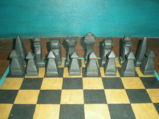Walking Sticks and Whittled Things: Hand Carved Chess Set