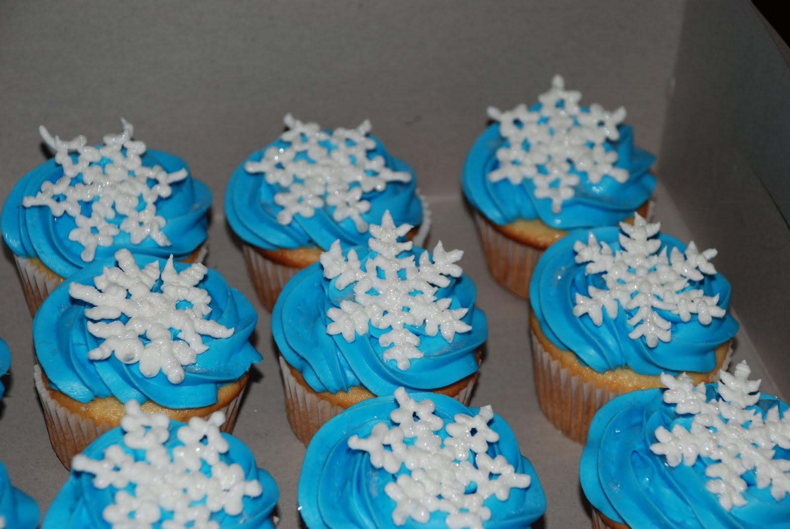 All Things Crafty and Delicious: Winter Snowflake Cupcakes