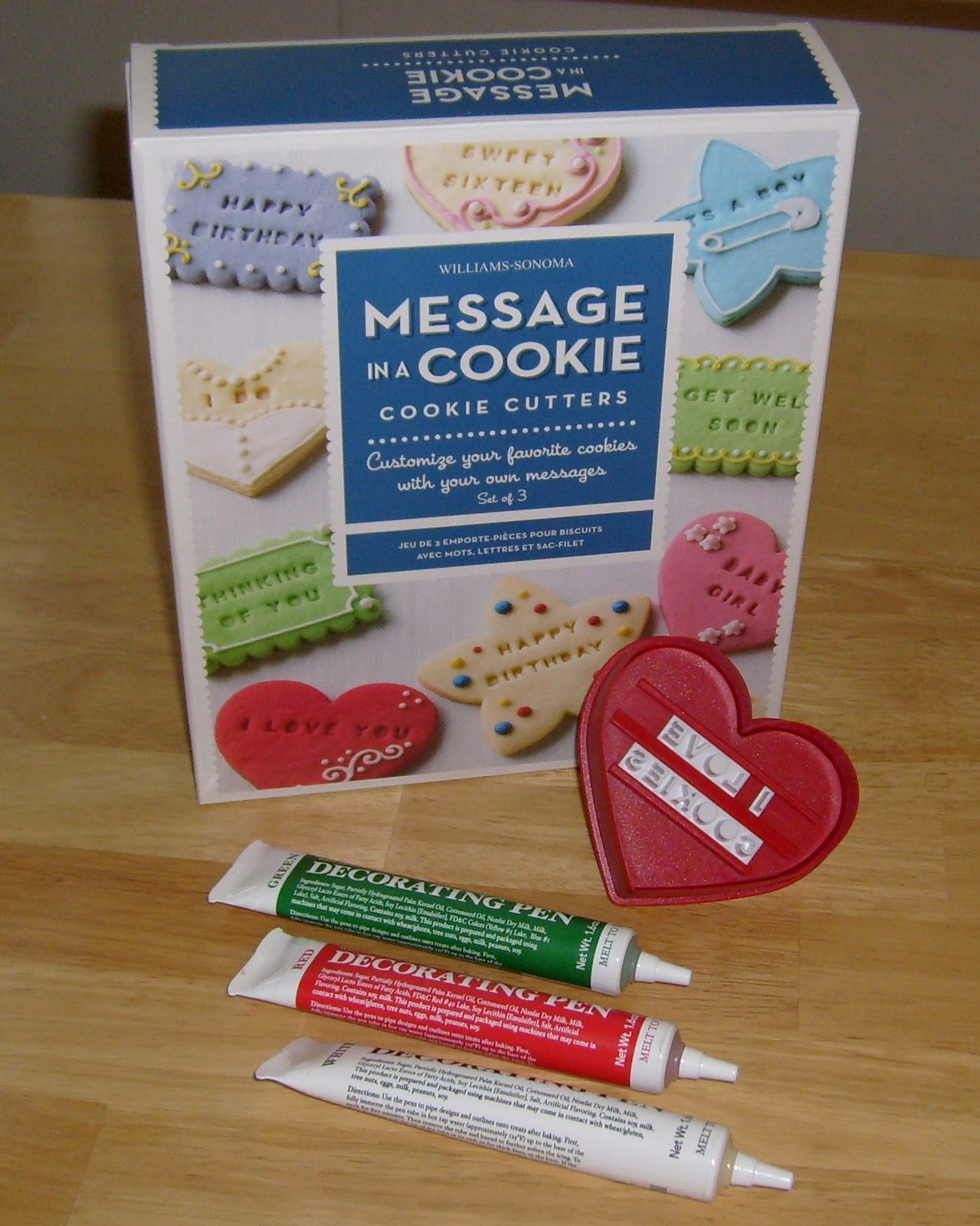 Happier Than A Pig In Mud: Message Sugar Cookies-Valentine's Day!