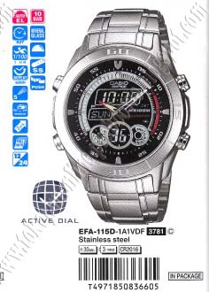 Toko Jam Onlineku: EFA-119 BK & EFA-116 D & EFA-115 D & EFA-112 D & EFA ...